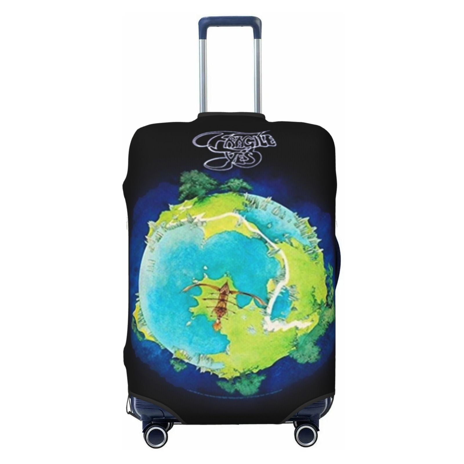 Yes 'Fragile' Luggage Cover Approved Travel Suitcase Protector Elastic ...