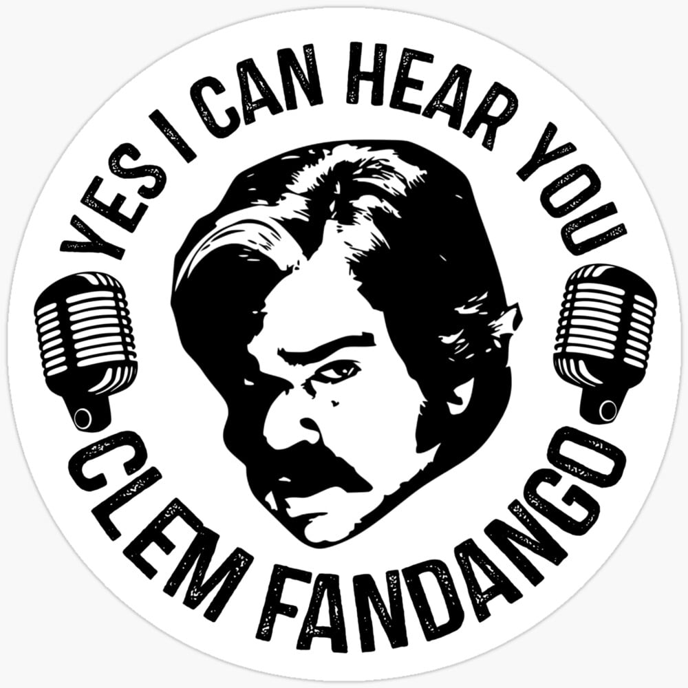 Yes I Can Hear You Clem Fandango Retro Vintage Stickerphone Decal Water ...