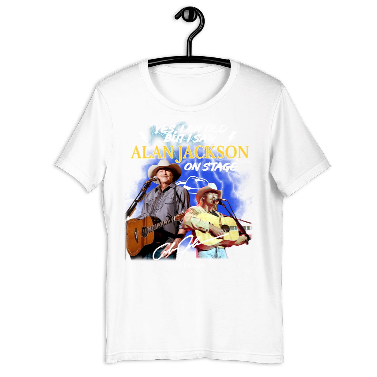 Yes I am old but I saw Classic Country Music on stage signed shirt ...