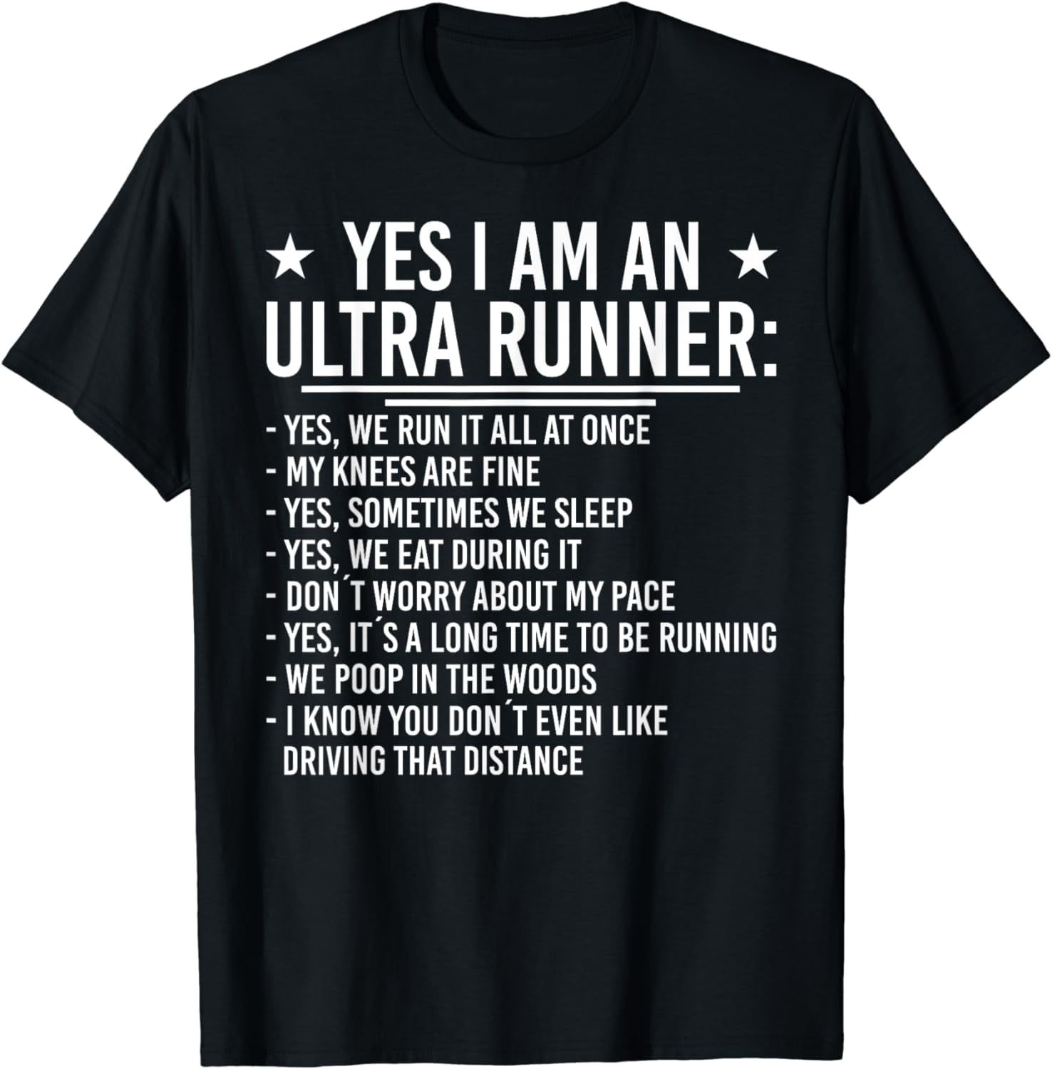 Yes I´m a ultra Runner Funny Ultra Marathon T-Shirt - Walmart.com