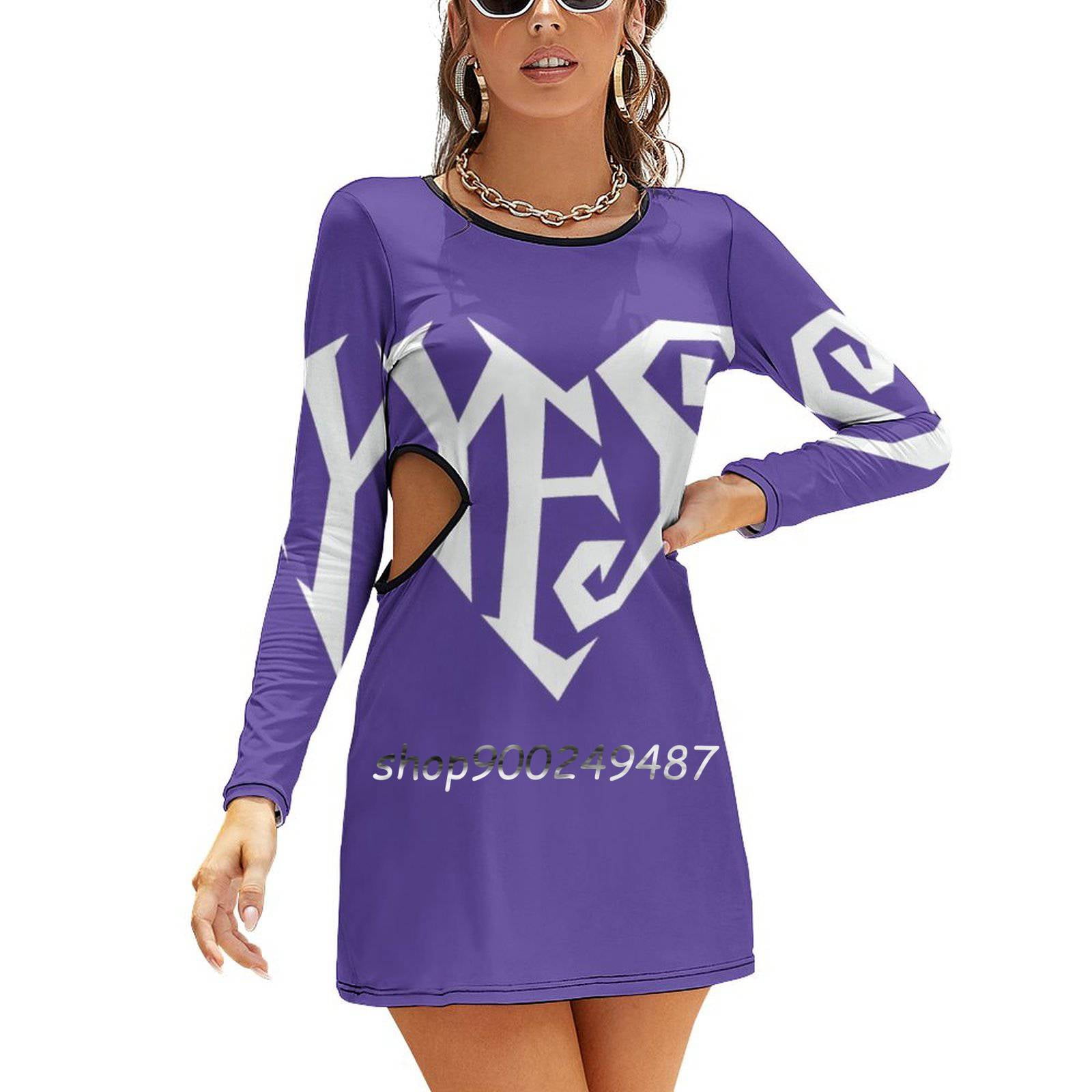 Yes Positivity Evening Party Dresses Midi Sexy Dress Female Sweet One ...