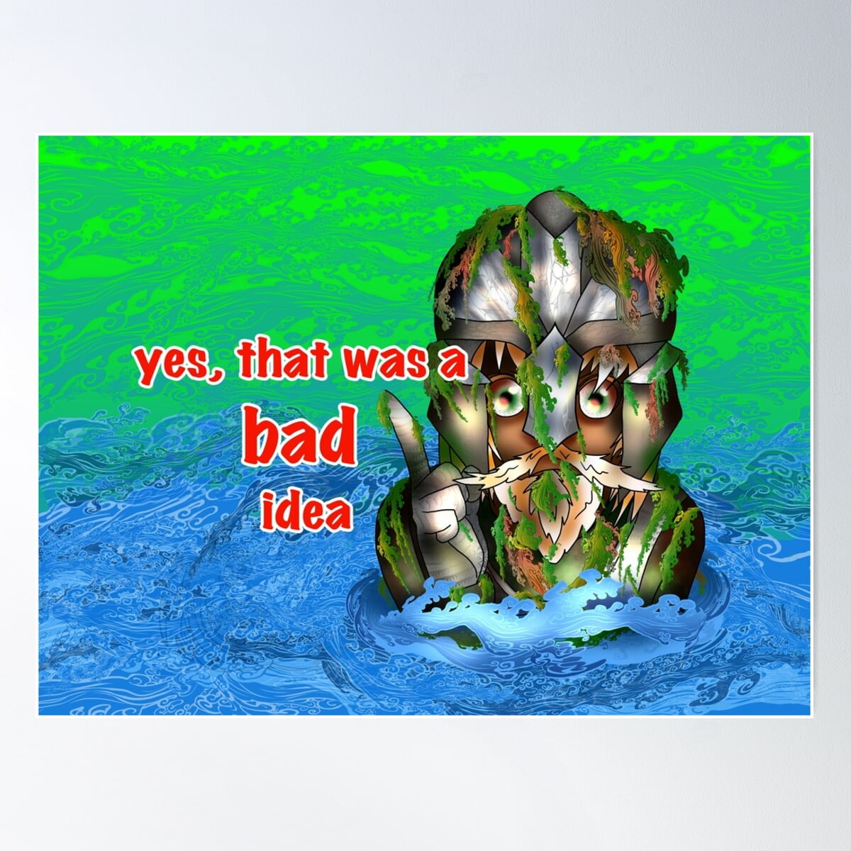 Yes That Was A Bad Idea. Dnd Fail Poster Wall Art, Modern Wall Decor ...