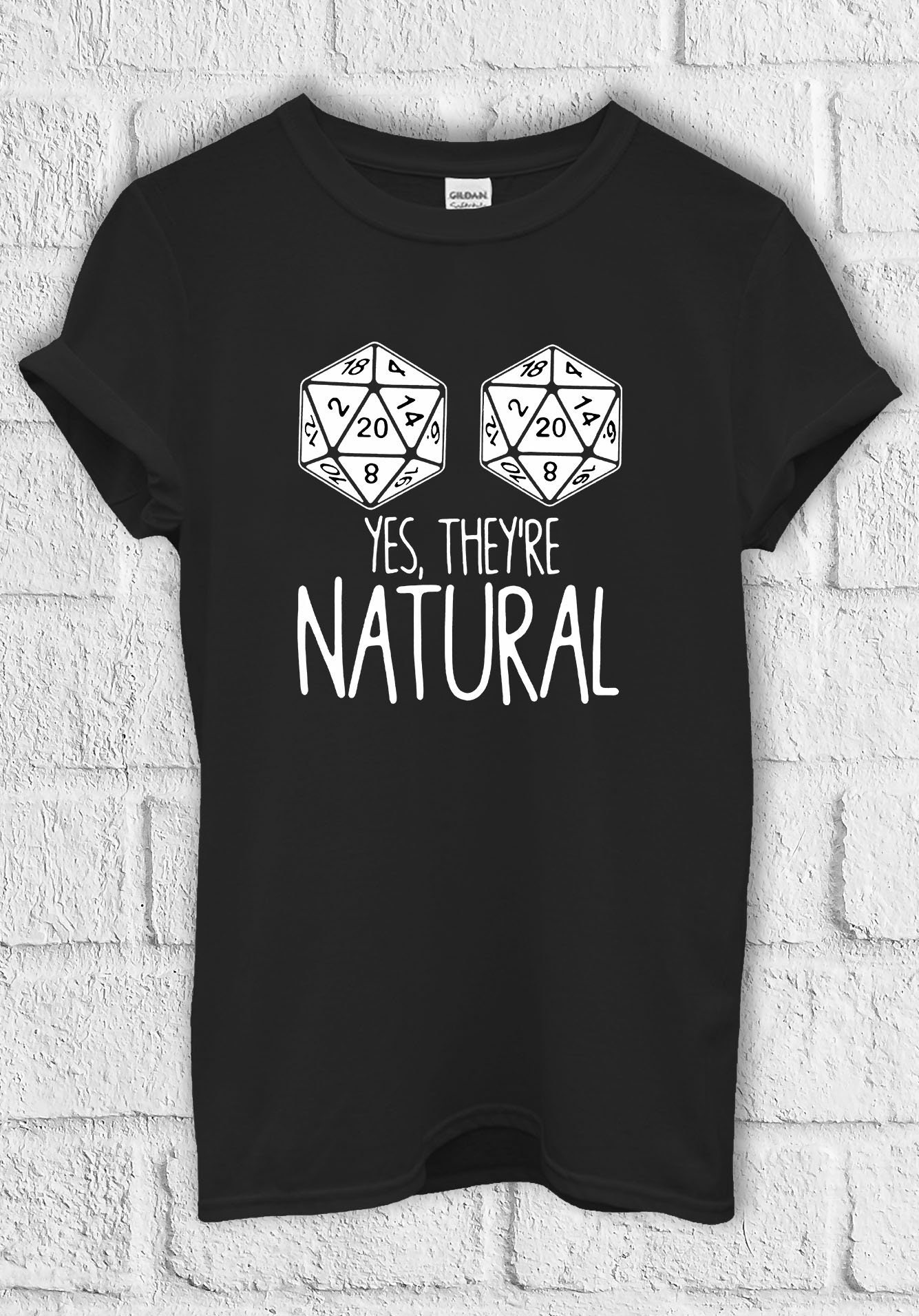 Yes They're Natural T shirt Dungeons and Dragons DND Baseball Pullover ...
