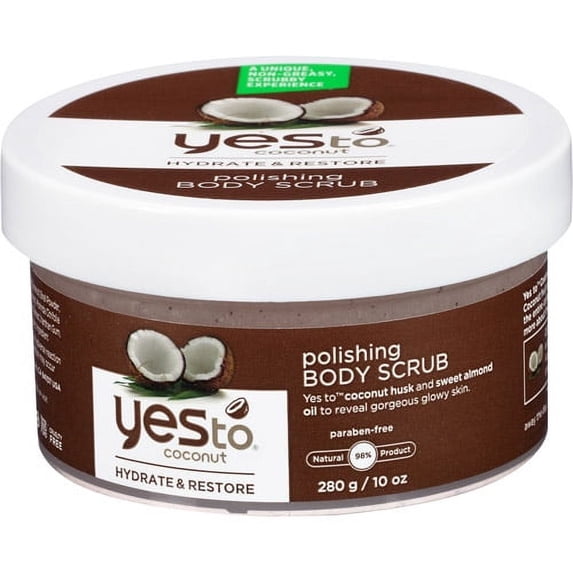 Yes To Coconut Polishing Body Scrub 10 Oz - Walmart.com