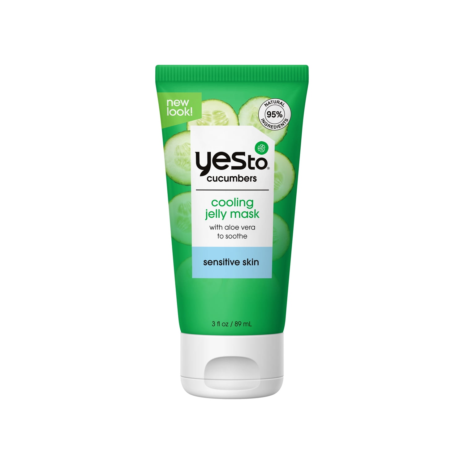 Yes To Cucumbers Cooling Jelly Face Mask 3 Oz for Sensitive Skin ...