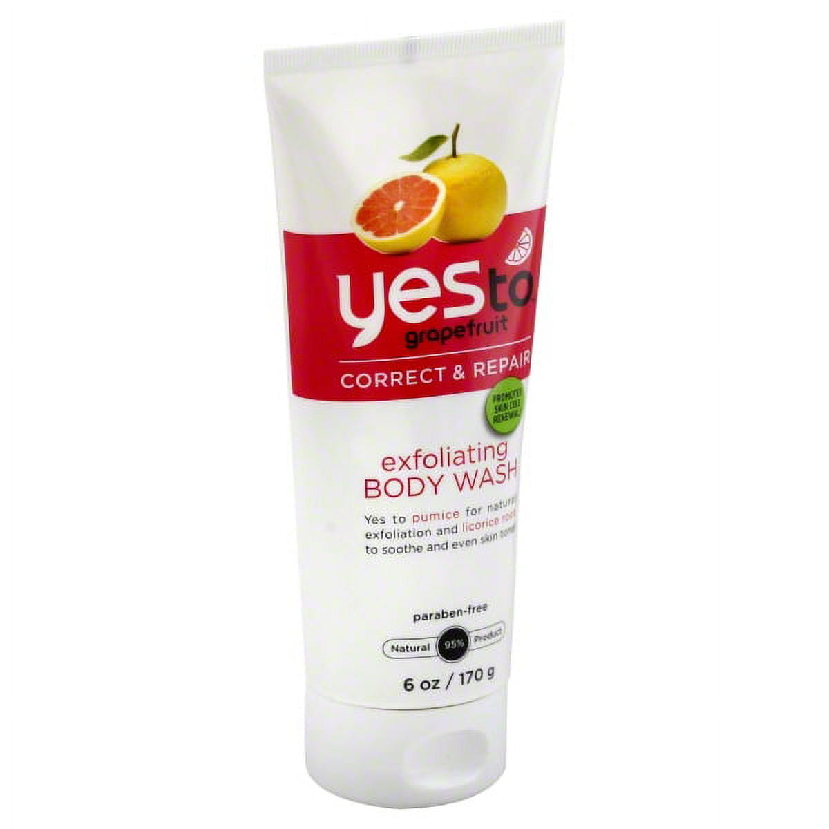 Yes To Grapefruit Exfoliating Body Wash, 6 oz - Walmart.com