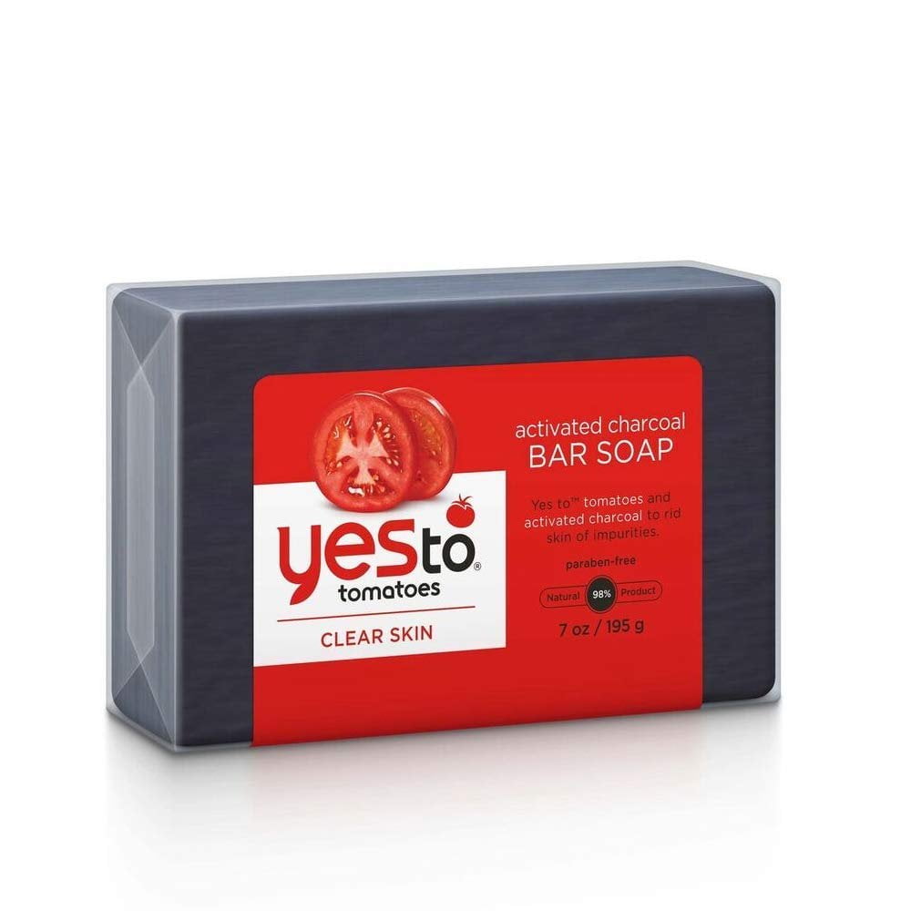 Yes To Tomatoes Charcoal Face Soap, Tomato and Sunflower Oil, 7oz ...