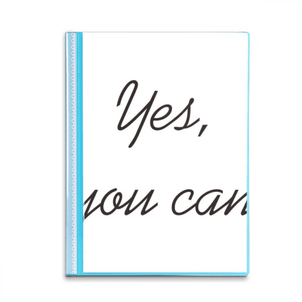 Yes You Can Inspirational Quote Sayings Book Sheet Protectors Portfolio ...