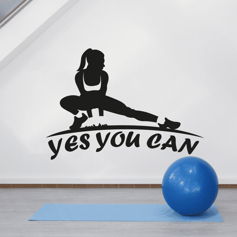 Yes You Can Life Moticational Quote Work Out Motivation Stretching ...