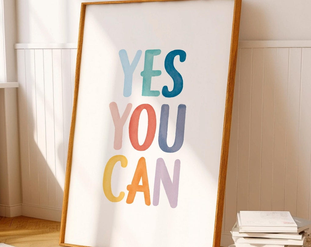 Yes You Can Poster, Motivational Poster For Kids, Classroom Decor ...