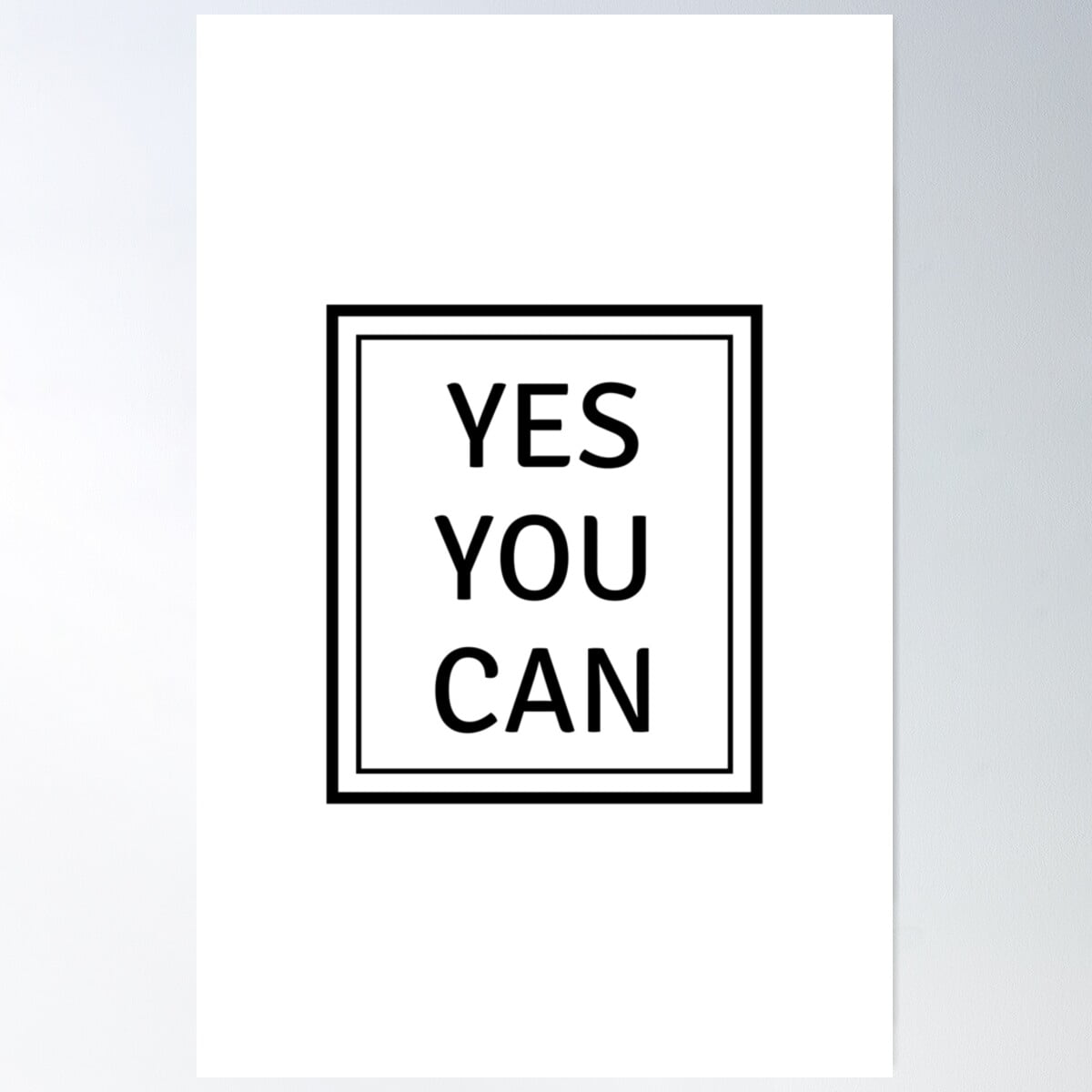 Yes You Can Poster Wall Art, Modern Wall Decor For Living Room Bedroom ...