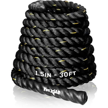 "Zeny Heavy Duty Long-lasting 1.5""/ 2"" Width Poly Dacron Battle Rope ...