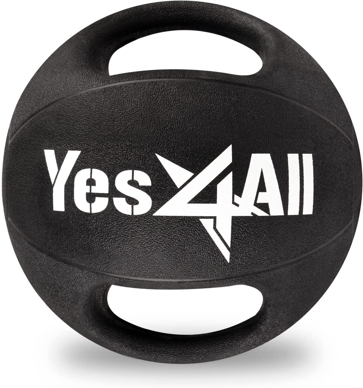 Yes4All 10lb Med Exercise Ball 2 grip (with handle) / Black - Walmart.com