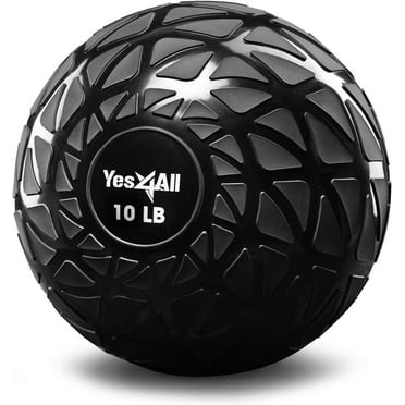 Yes4All 10lbs Med Exercise Ball Texture grip Black + Red - Walmart.com