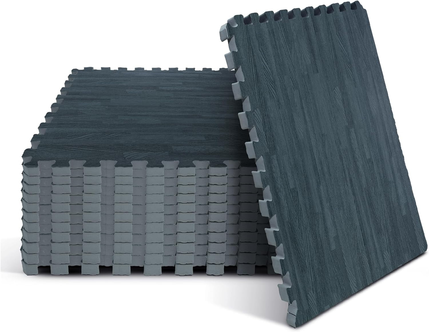 Yes4All 12 pcs Interlocking Exercise Foam Mats, Cover 48 SQFT, 7/16 ...