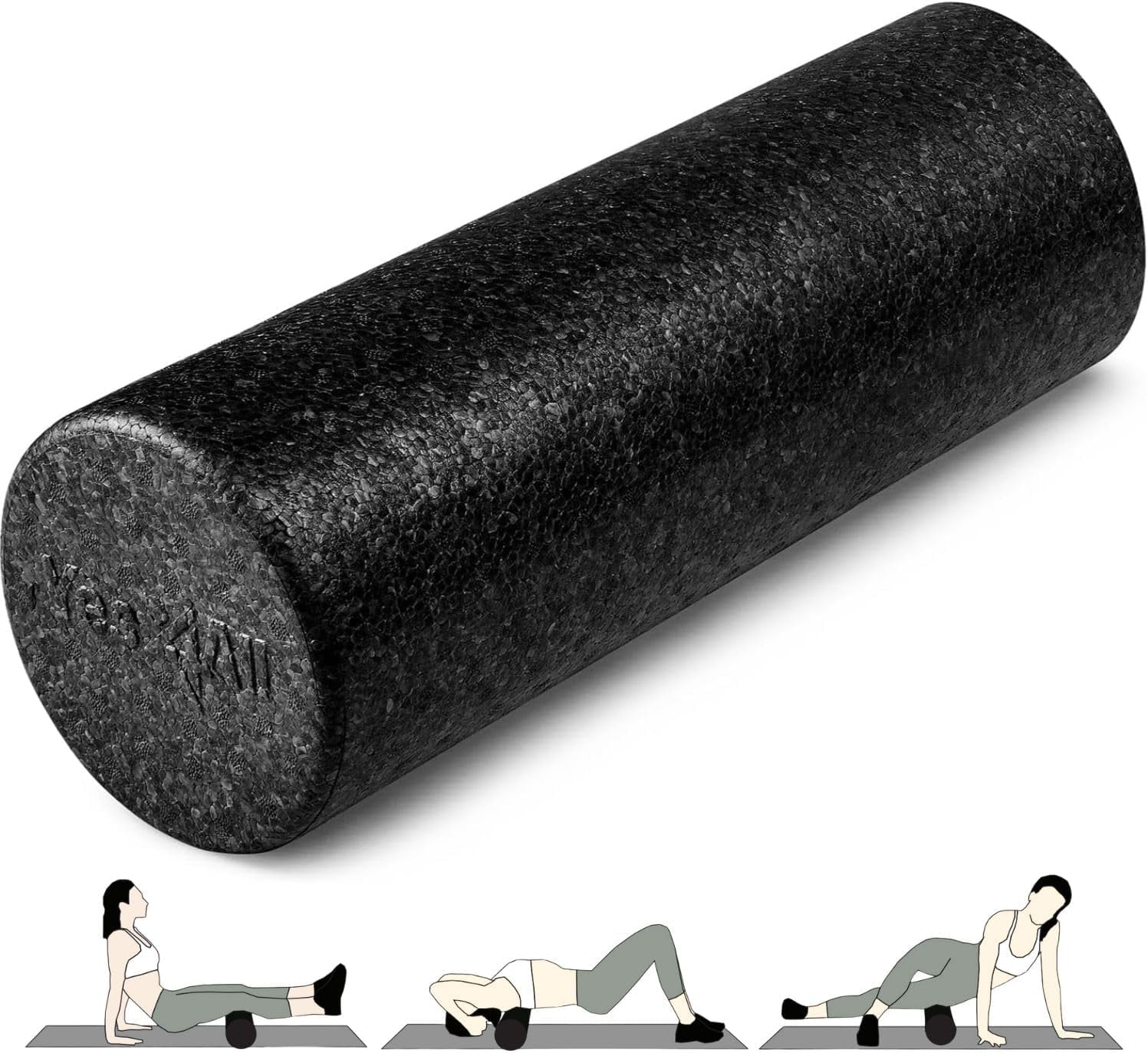 Yes4All 18inch Exercise Foam Roller EPP Black - Walmart.com