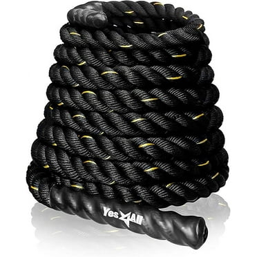ZENY 1.5" Workout Strength Training Undulation Poly Dacron Battle Rope ...