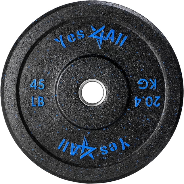 Yes4All 2-Inch Bumper Plate, Olympic Weight Plates for Weightlifting ...