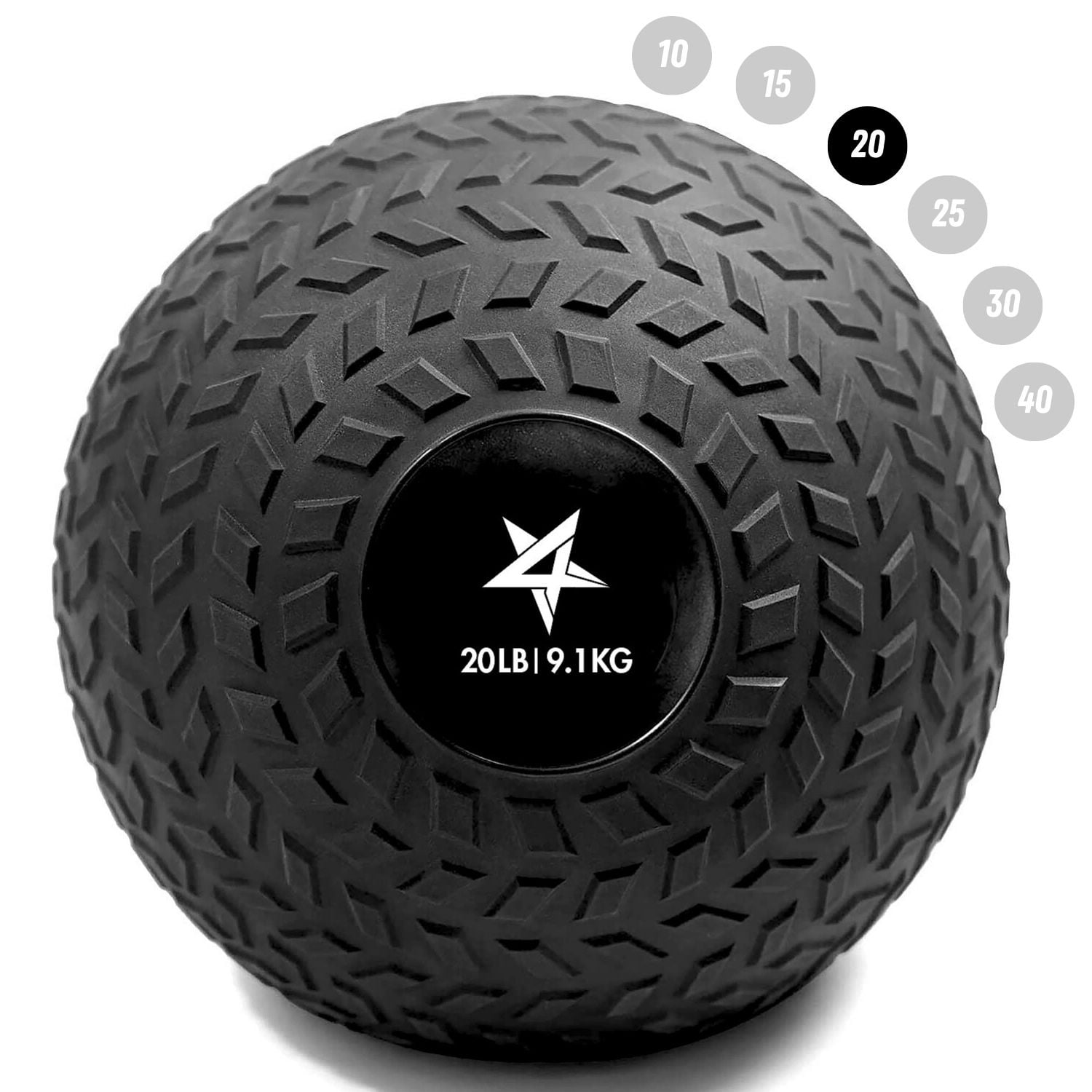 Yes4All 20lbs Slam Ball - Durable PVC Sand-Filled Medicine Ball ...