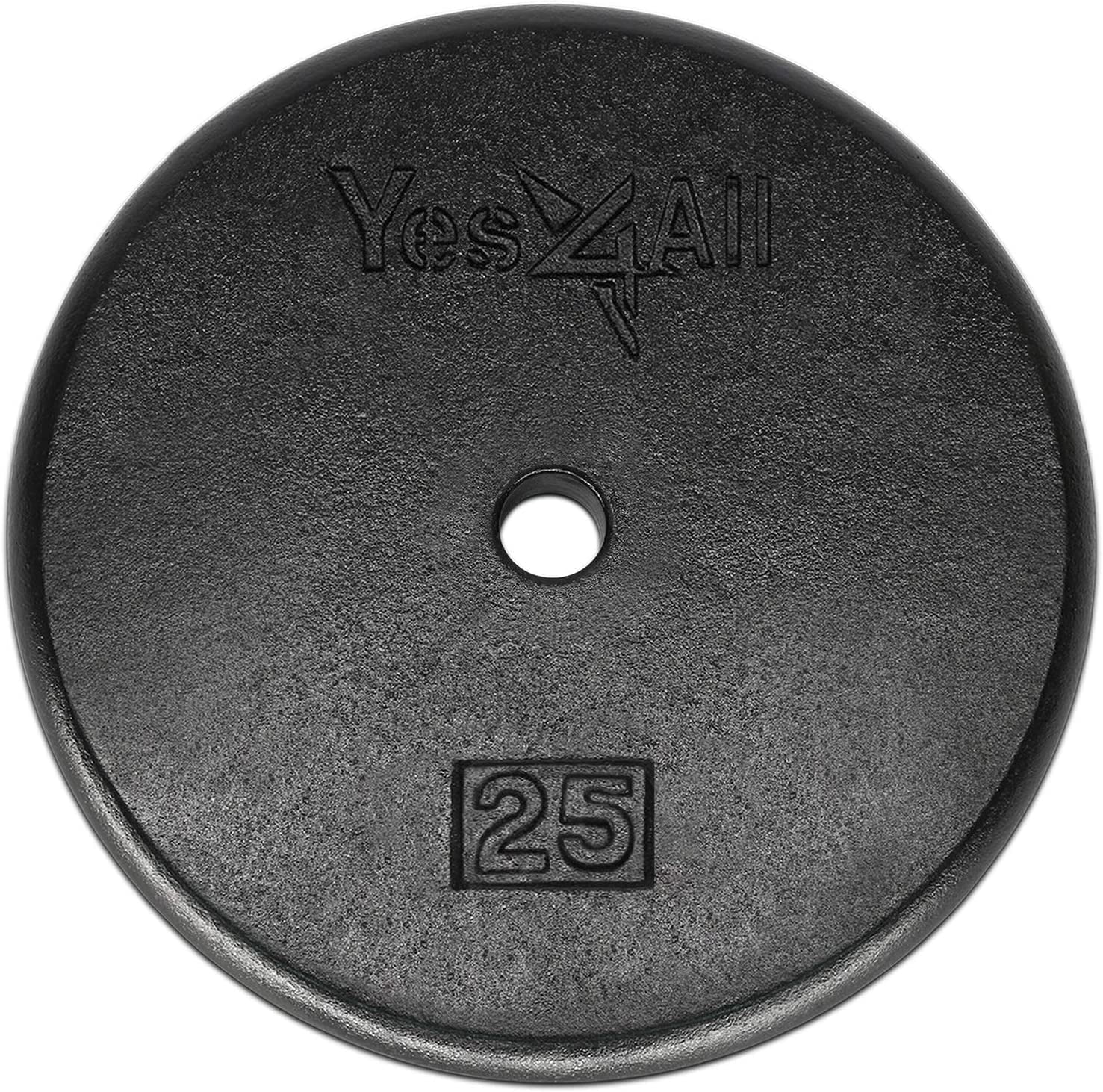 Yes4All 25 Lbs Standard Weight Plates 1 Inch Cast Iron Weight Plates Yes4All 25 Lbs Standard Weight Plates 1 Inch Cast Iron Weight Plates