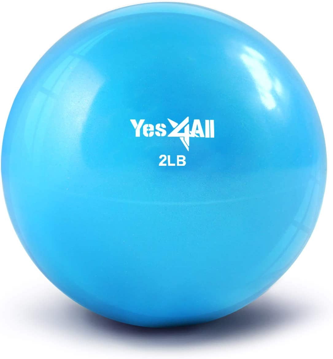 Yes4All 2lbs Soft Weighted Toning Ball Blue - Walmart.com