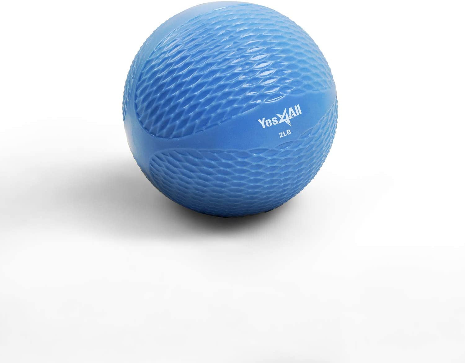 Yes4All 2lbs Soft Weighted Toning Ball Diamond Knurl Blue - Walmart.com
