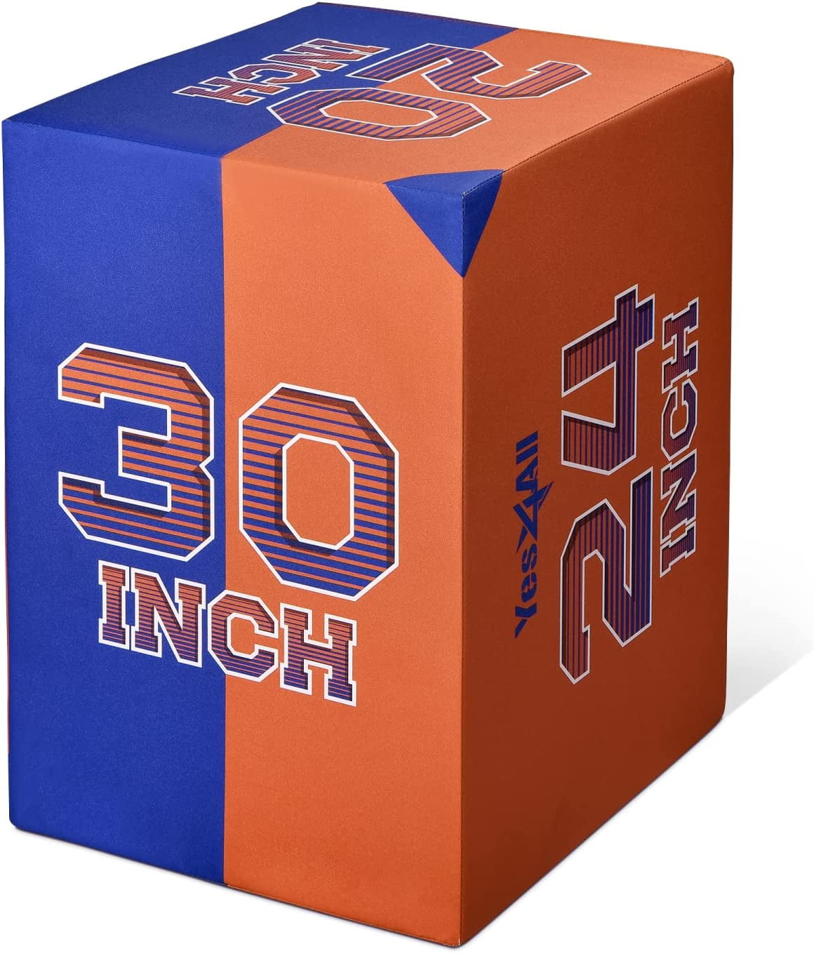 Yes4All 3-in-1 30"x24"x20" Soft Plyo Box Wooden Core, Foam for Jumping ...