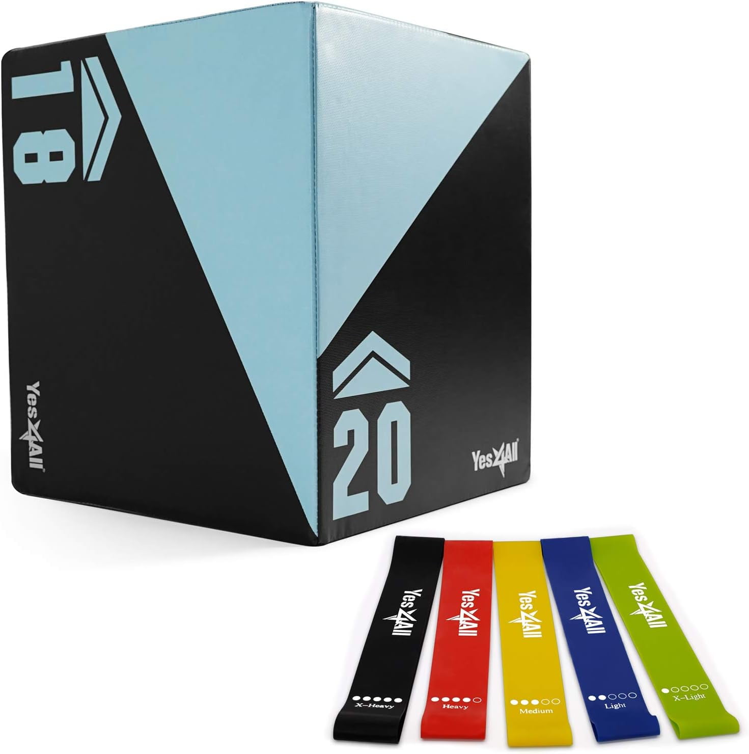 Yes4All 3 in 1 Foam Plyometric Jump Box Jump Training & Conditioning ...