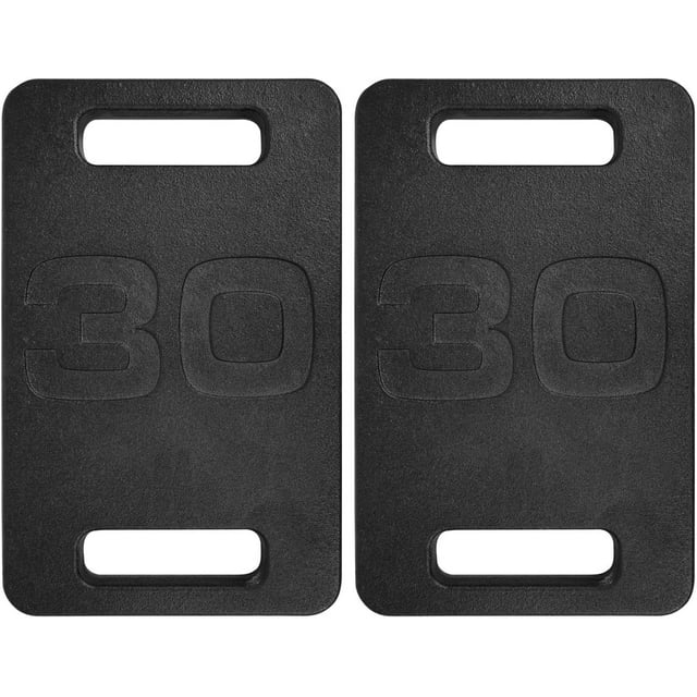 Yes4All 30lb Cast Iron Ruck Plate Pair - Fitness Gear for Strength ...