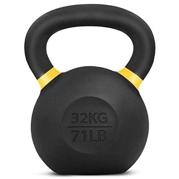 Yes4All 32kg / 71lb Powder Coated Kettlebell, Single - Walmart.com