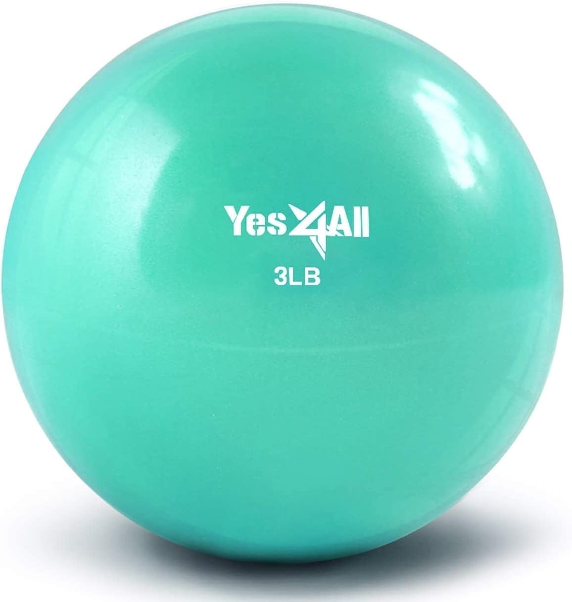 Yes4All 3lbs Soft Weighted Toning Ball Teal - Walmart.com