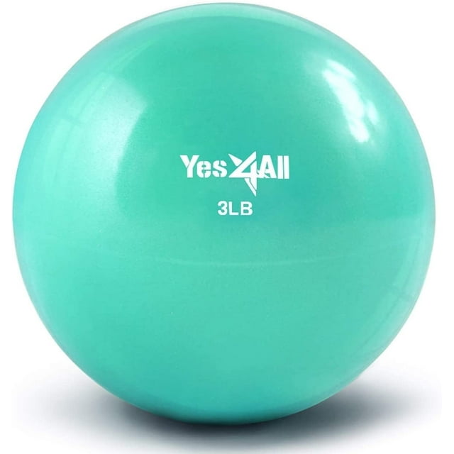 Yes4All 3lbs Soft Weighted Toning Ball Teal - Walmart.com