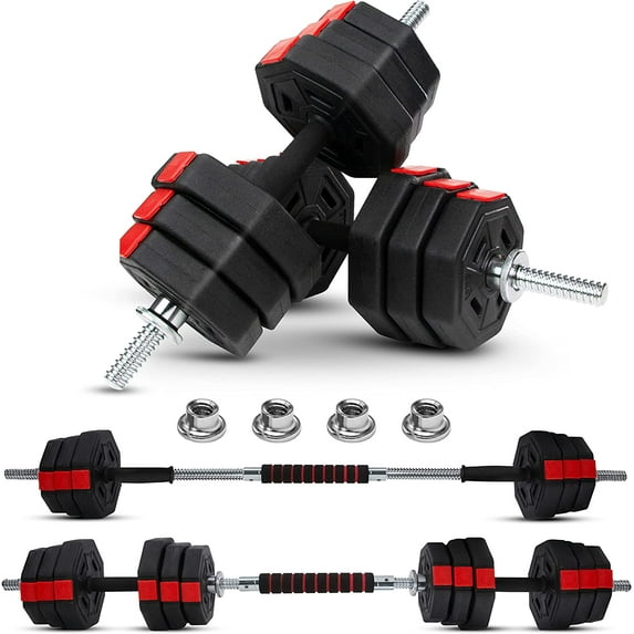 Yes4All 44 lbs Cement Adjustable Dumbbell - Walmart.com