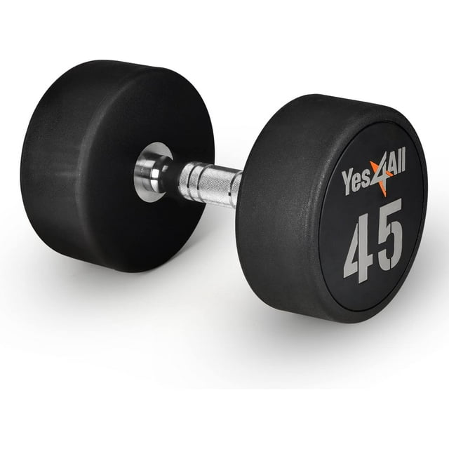 Yes4All 45 lbs Premium heavy weight Urethane Dumbbell, Single - Walmart.com