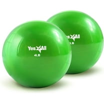 Yes4All 5lbs Soft Weighted Toning Ball, Pink, Yoga Pilates Exercise ...