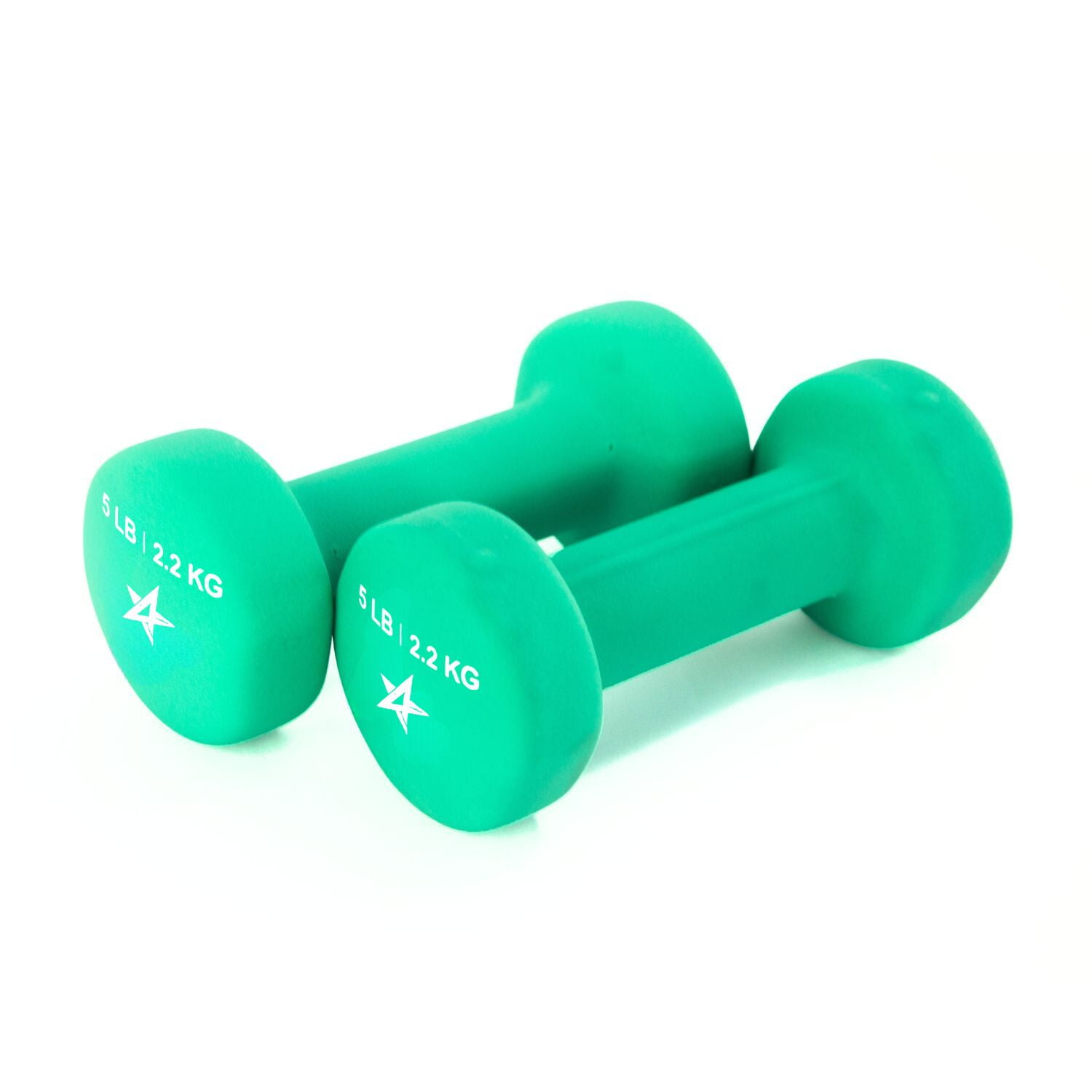 Yes4All 5LBS Set of 2 Neoprene Coated Dumbbells, Pair of Hand Weights ...