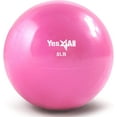 Yes4All 5lbs Soft Weighted Toning Ball, Pink, Yoga Pilates Exercise ...