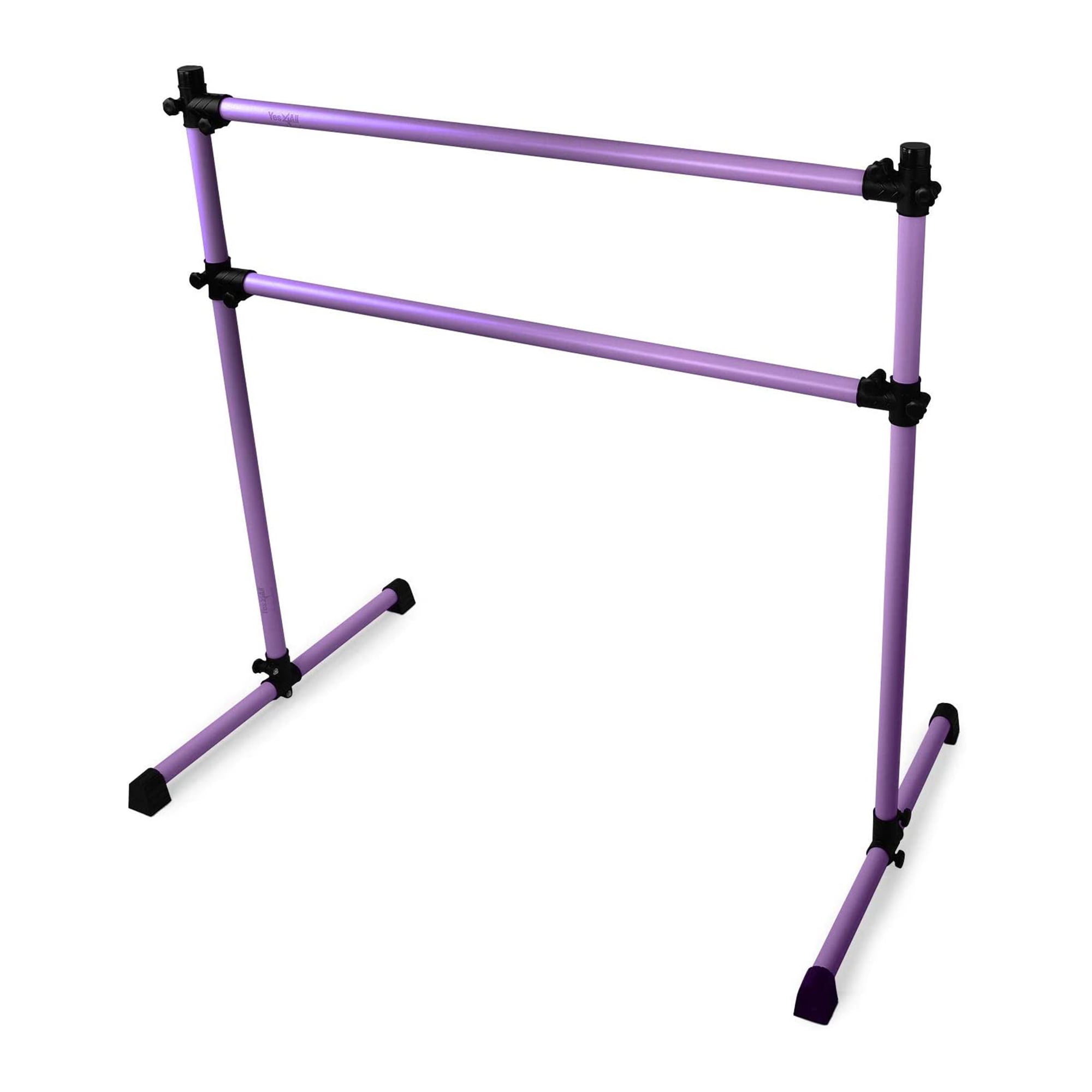 Yes4All 6 ft Double Aluminum Freestanding Ballet Barre, Auberine Purple ...