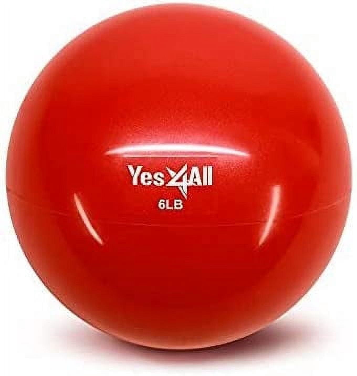 Yes4All 6lbs Soft Medicine Toning Ball Red - Walmart.com