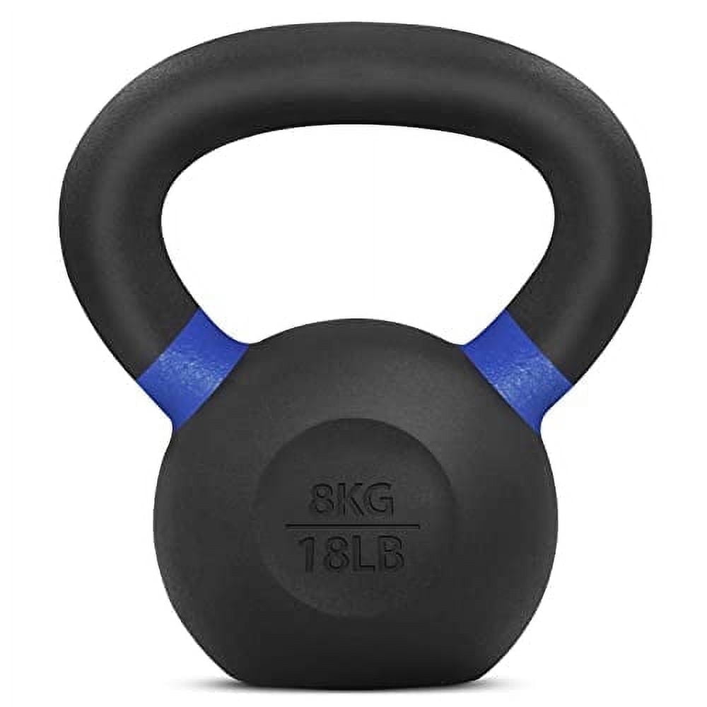 Yes4All 8kg / 18lb Powder Coated Kettlebell, Single - Walmart.com