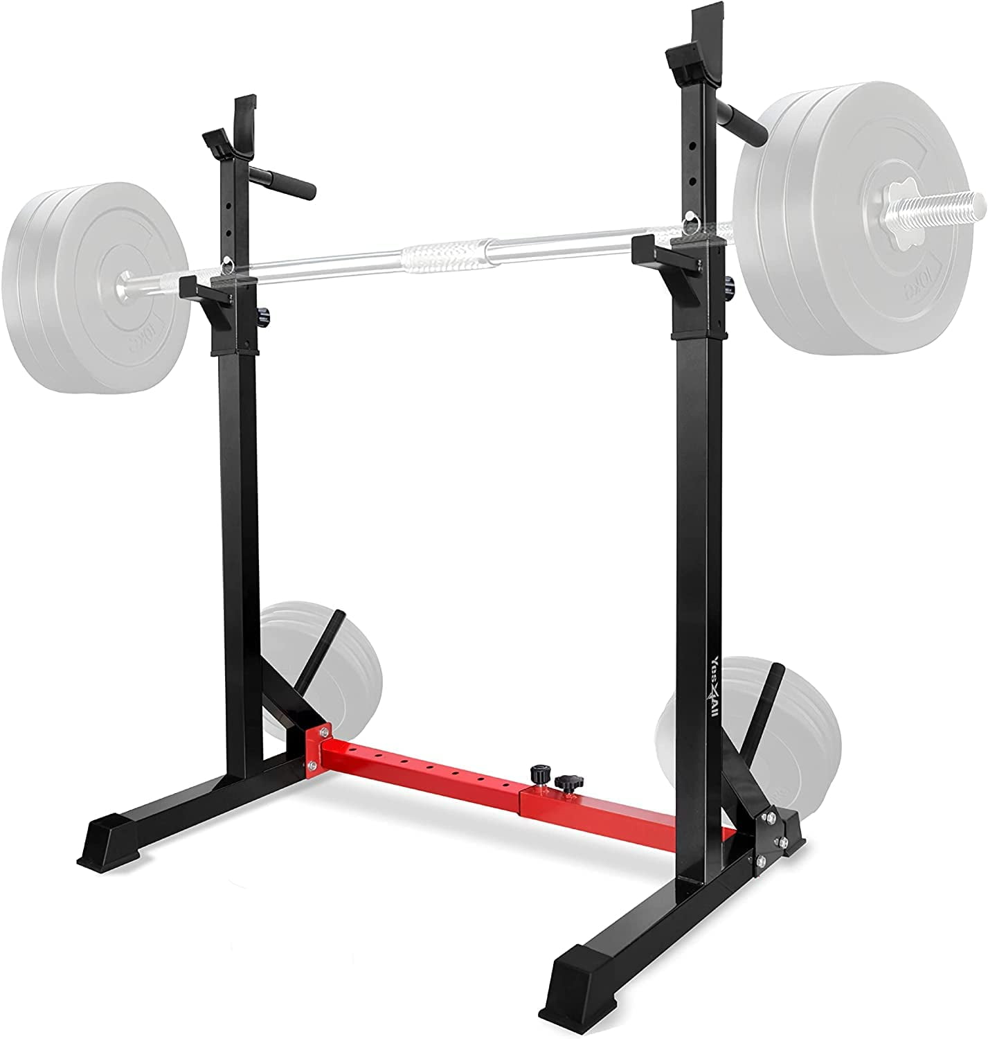 Yes4All Adjustable Barbell Rack, Multi-Function Squat Rack, Weight ...