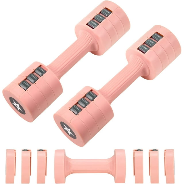 Yes4All Adjustable Dumbbells Set of 2-2.2lb/3.3lb/4.4lb/5.5lb Free ...