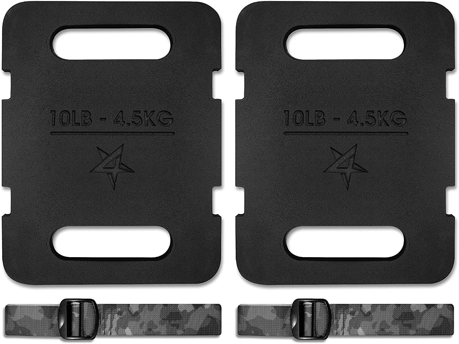 Yes4All Adjustable 20LBS Ruck Plate with Straps for Rucking, Squats ...