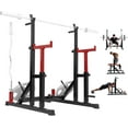 Yes4All Adjustable Squat Rack, 690 LBS Multifunctional Barbell Stand ...