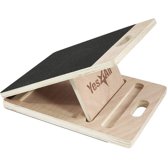 Yes4All Adjustable Wooden Slant Board, 3 Incline Levels, 20Â°, 30Â ...