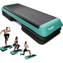 Costway 43'' Aerobic Stepper Step Cardio Fitness Exercise Adjust 4''-6 ...
