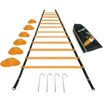 Yes4All Speed and Agility Training Ladder with Carry Bag - 8 Rung ...