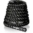 Yes4All Battle Rope 1.5/2 Inch Diameter Poly Dacron 30, 40, 50 Ft ...
