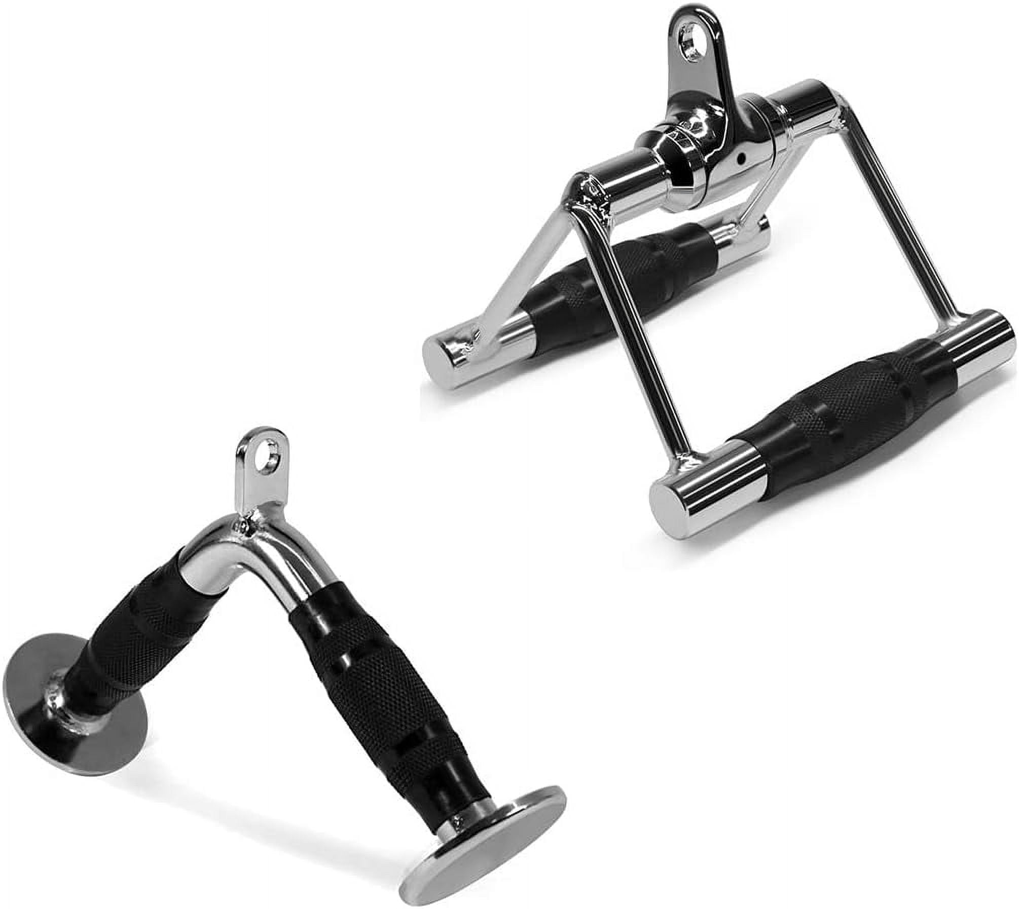 Yes4All Cable Machine Attachment, Tricep Straight Bar, V Bar, LAT ...