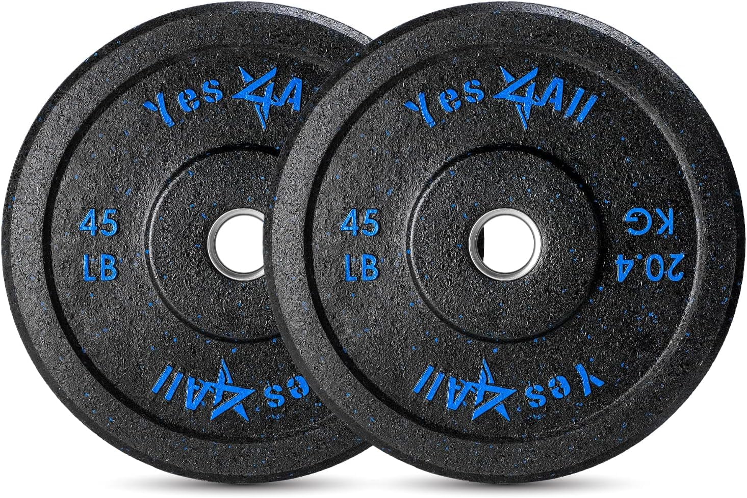 Yes4All Colored Bumper Weight Plate 45lbs - Pair - Walmart.com
